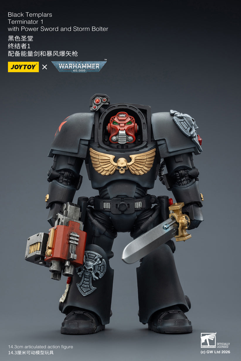 Warhammer 40k Black Templars Terminator 1 with Power Sword and Storm ...
